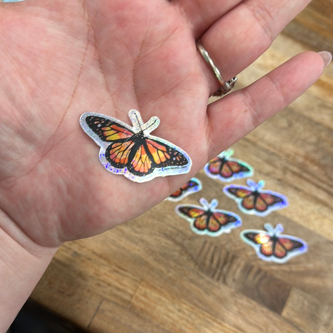 Monarch Butterfly Mini Sticker – Handmade Idaho