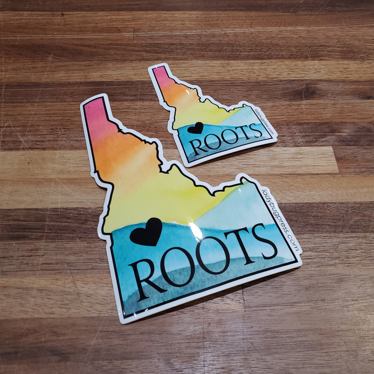 Idaho Roots Watercolor Sticker – Handmade Idaho
