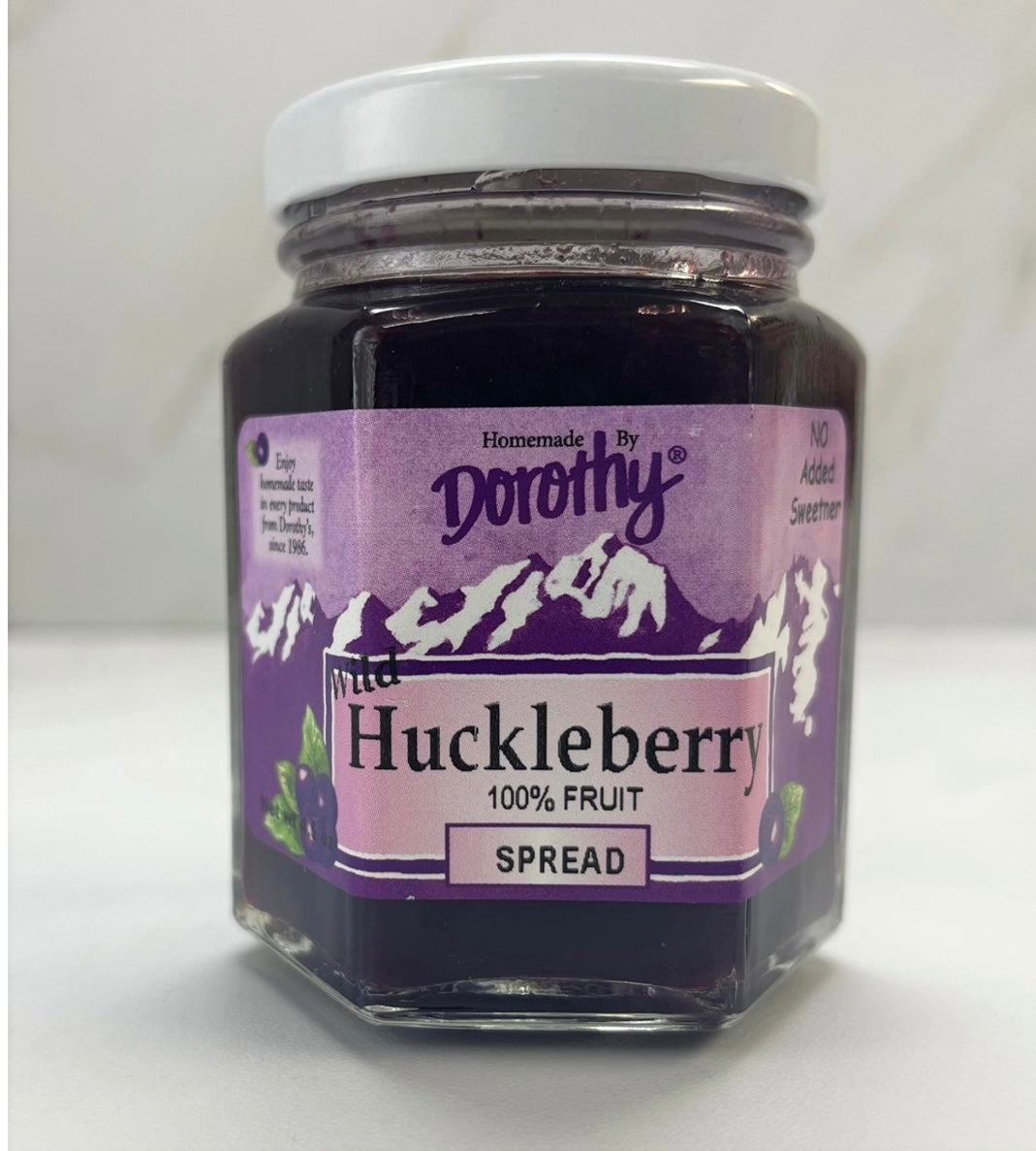 Huckleberry No Sugar Added 100% Fruit Spread 4.5oz Jar – Handmade Idaho