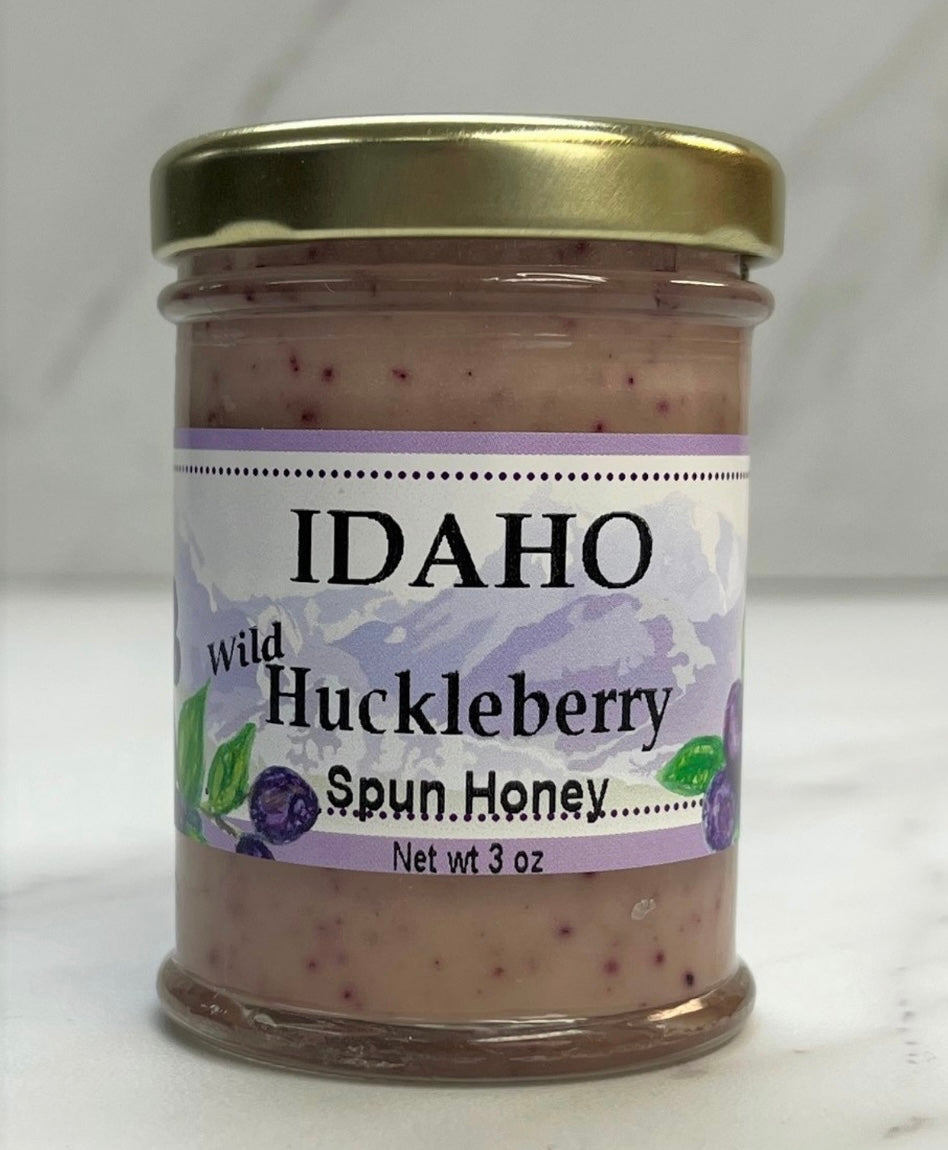 Huckleberry Creamed Honey 3oz Jar – Handmade Idaho