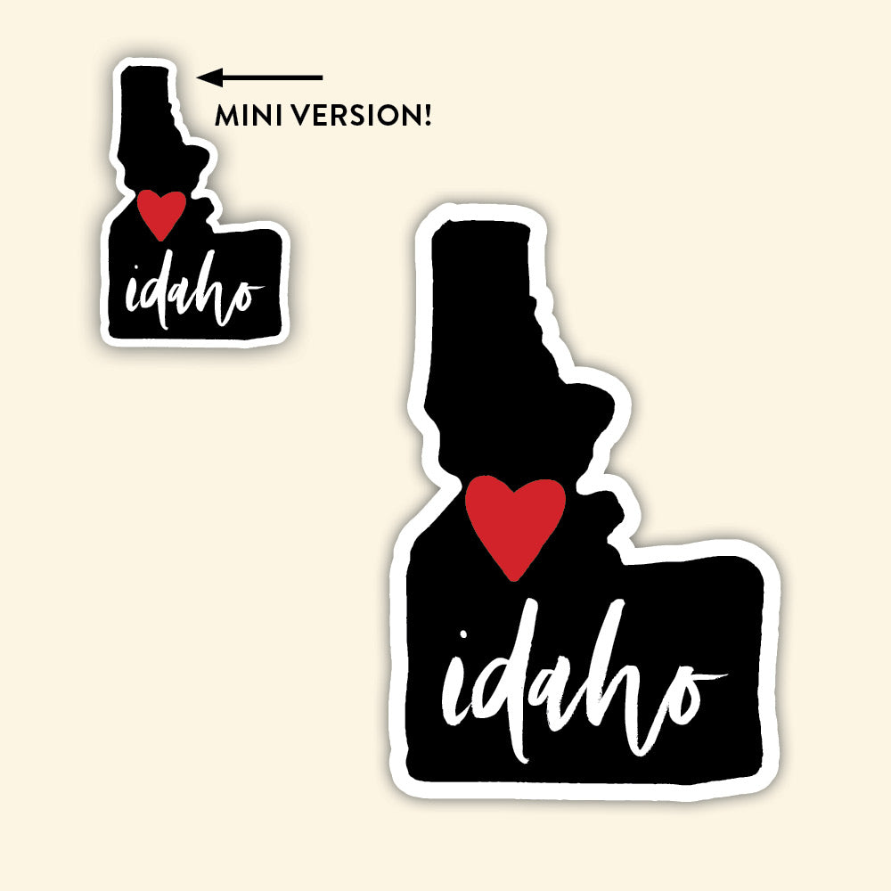 Sticker - Mini Idaho black – Handmade Idaho