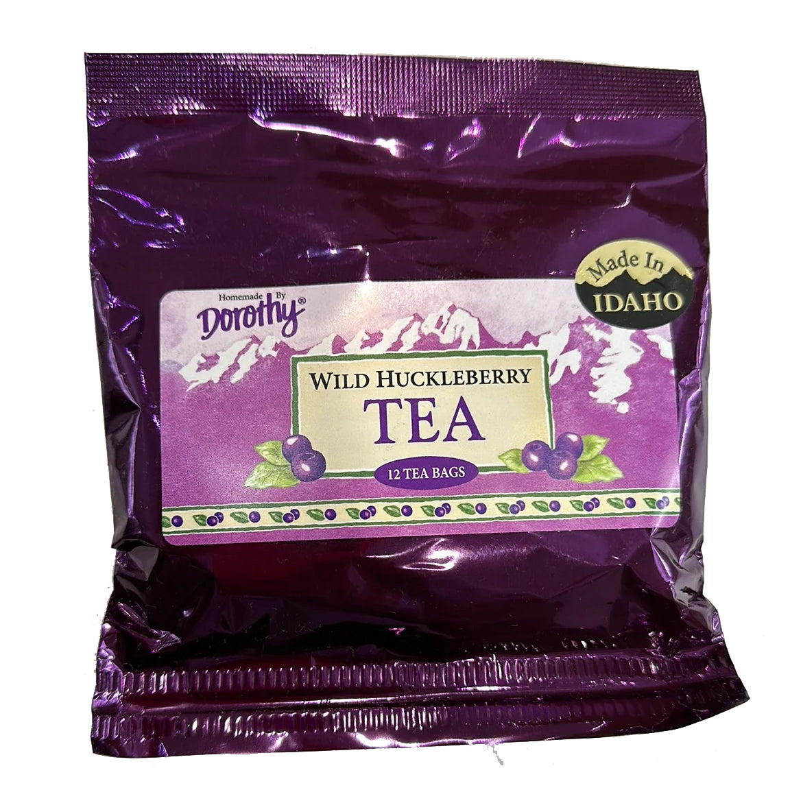 Huckleberry Tea, 12ct Tea Bags – Handmade Idaho