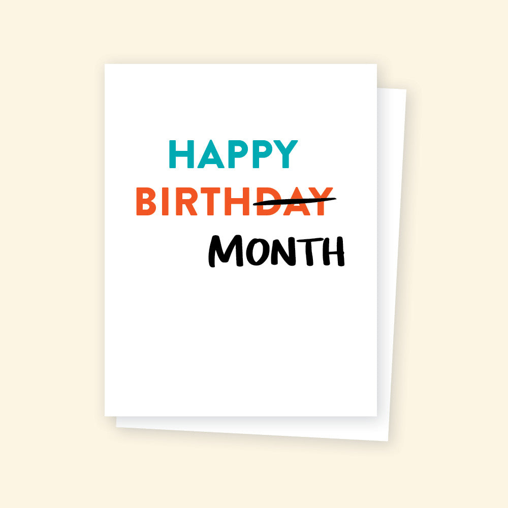 Greeting card - Happy Birth Month – Handmade Idaho