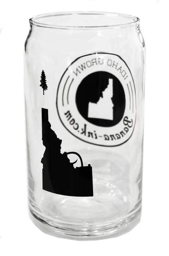 BANANA ink Idaho Tree-Gun Can Glass – Handmade Idaho