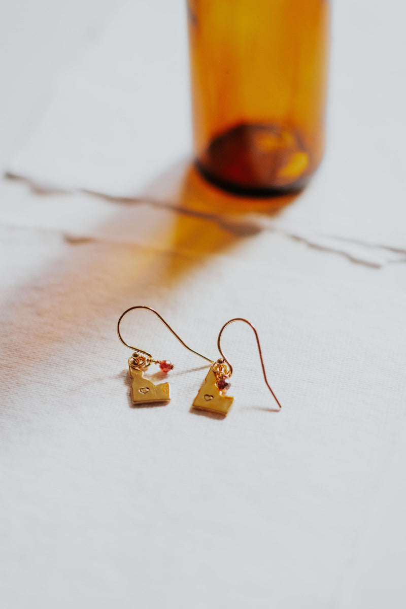 Idaho Dangle with Gemstone. Steven Dexter Designs – Handmade Idaho